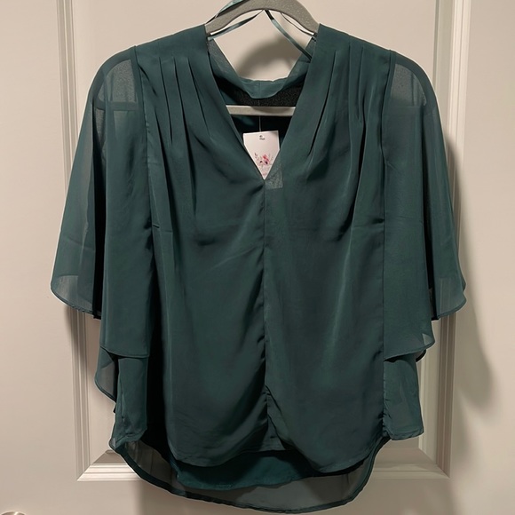 Tops | Emerald Green Blouse | Poshmark